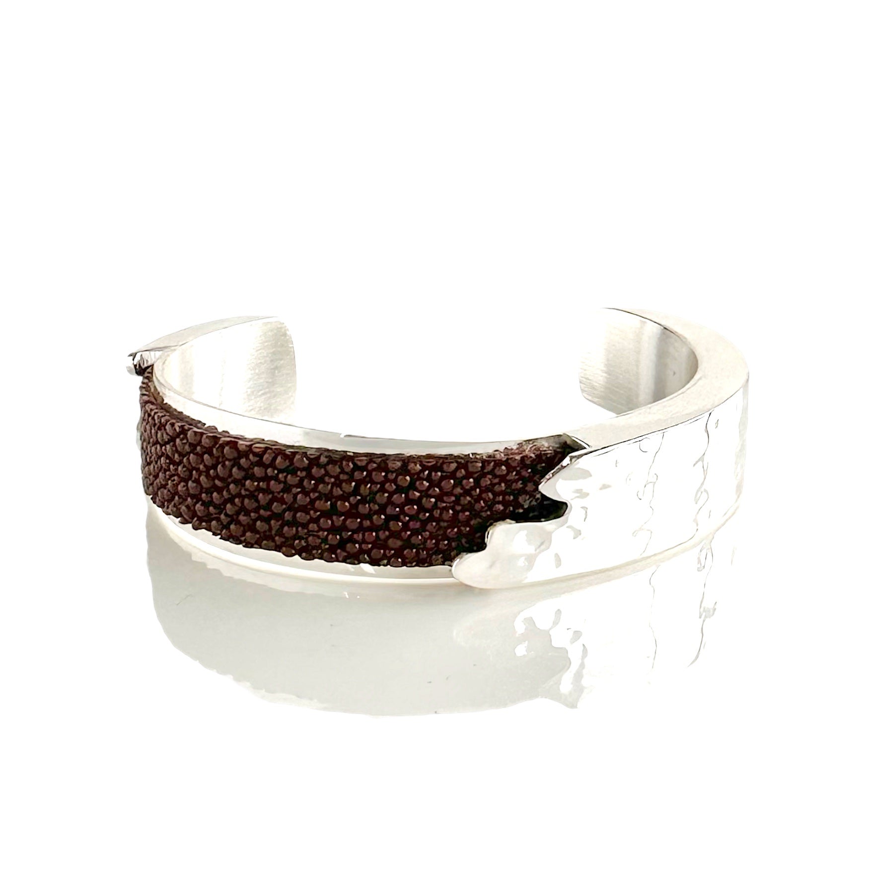 Dallas Stingray .5 Silver - Mocha – Rustic Cuff