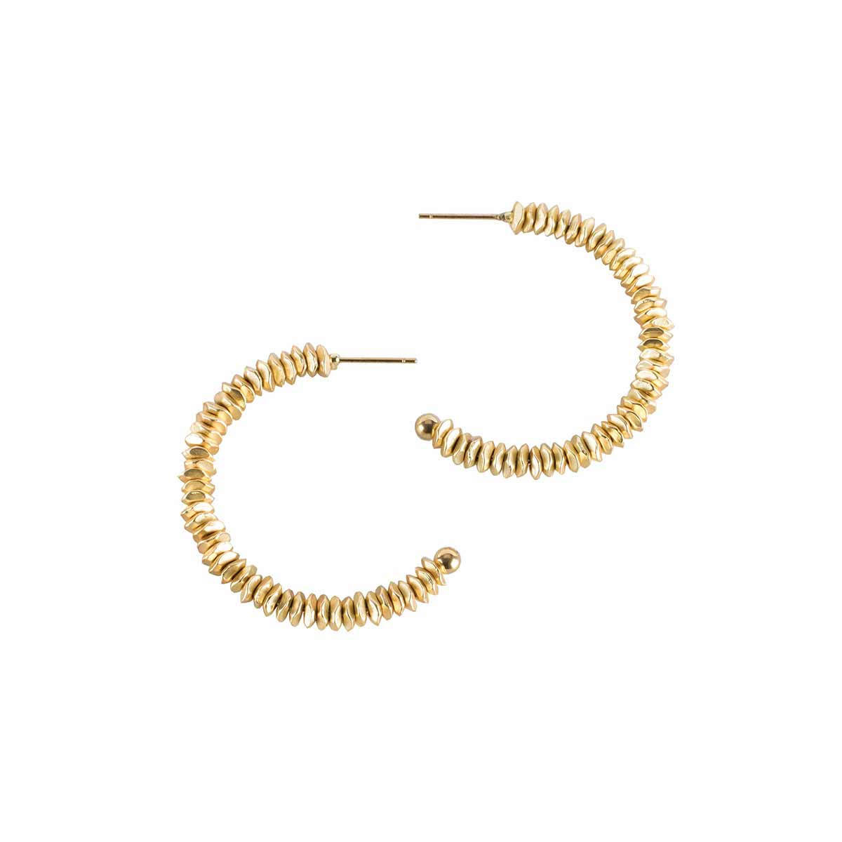 Hannah Earrings in Gold – Rustic Cuff