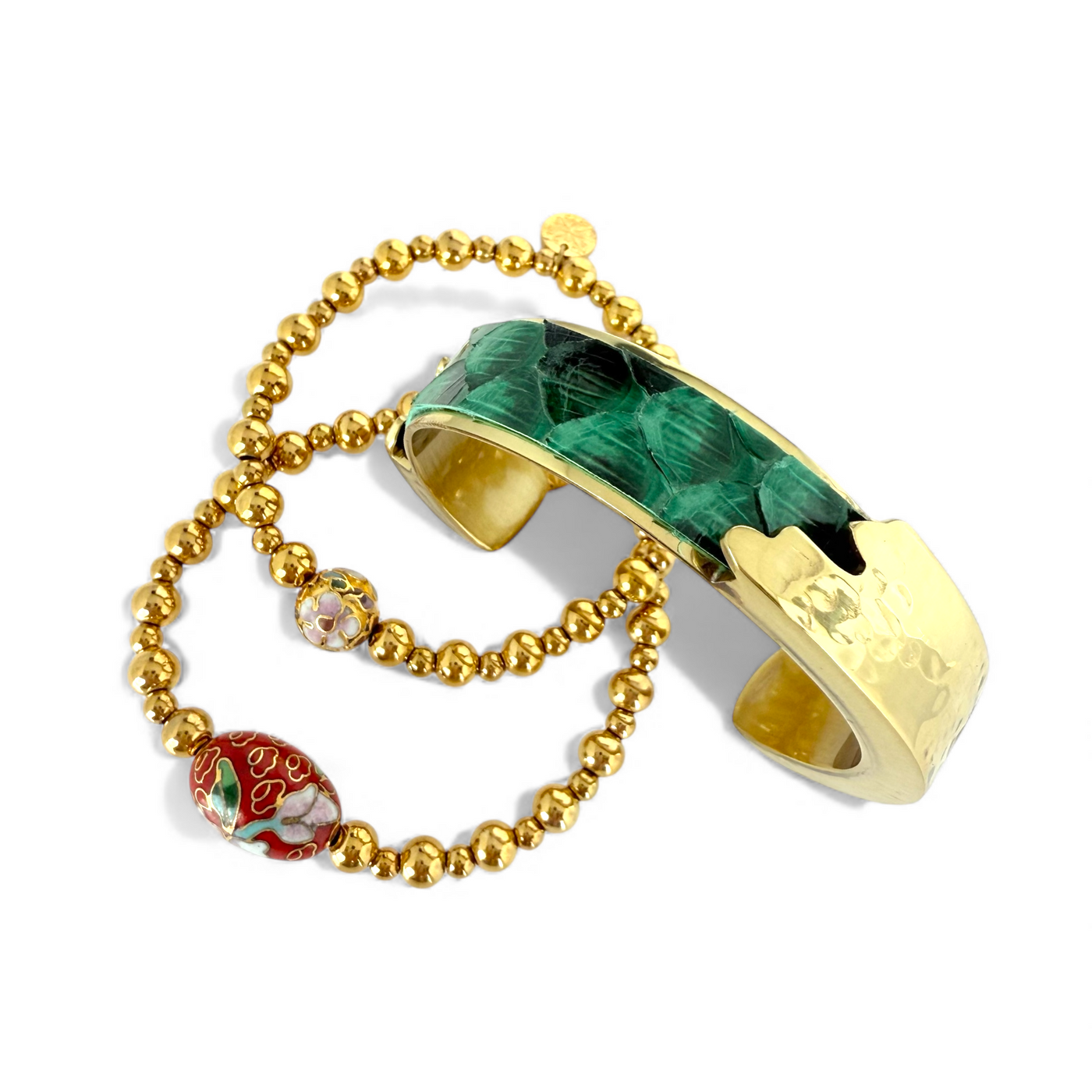 Day 6: Dallas .5 Evergreen Python - Gold + Santa Pouch – Rustic Cuff