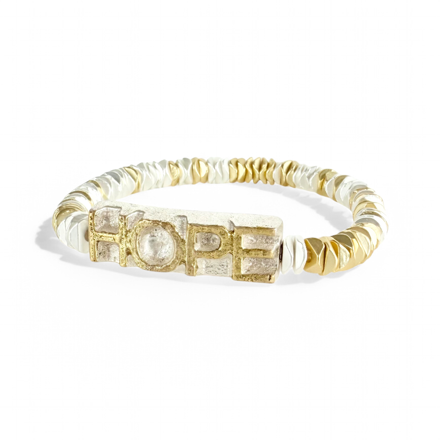 Expectation of Hope - Mixed Metal – Rustic Cuff