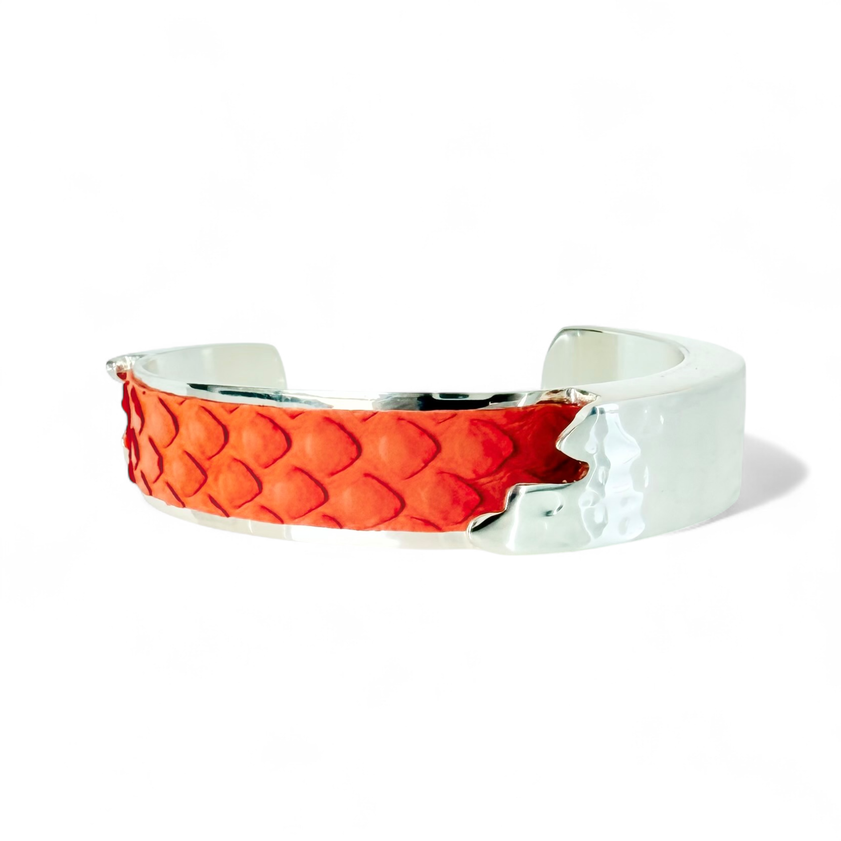 .5 Dallas Apricot Python - Silver – Rustic Cuff