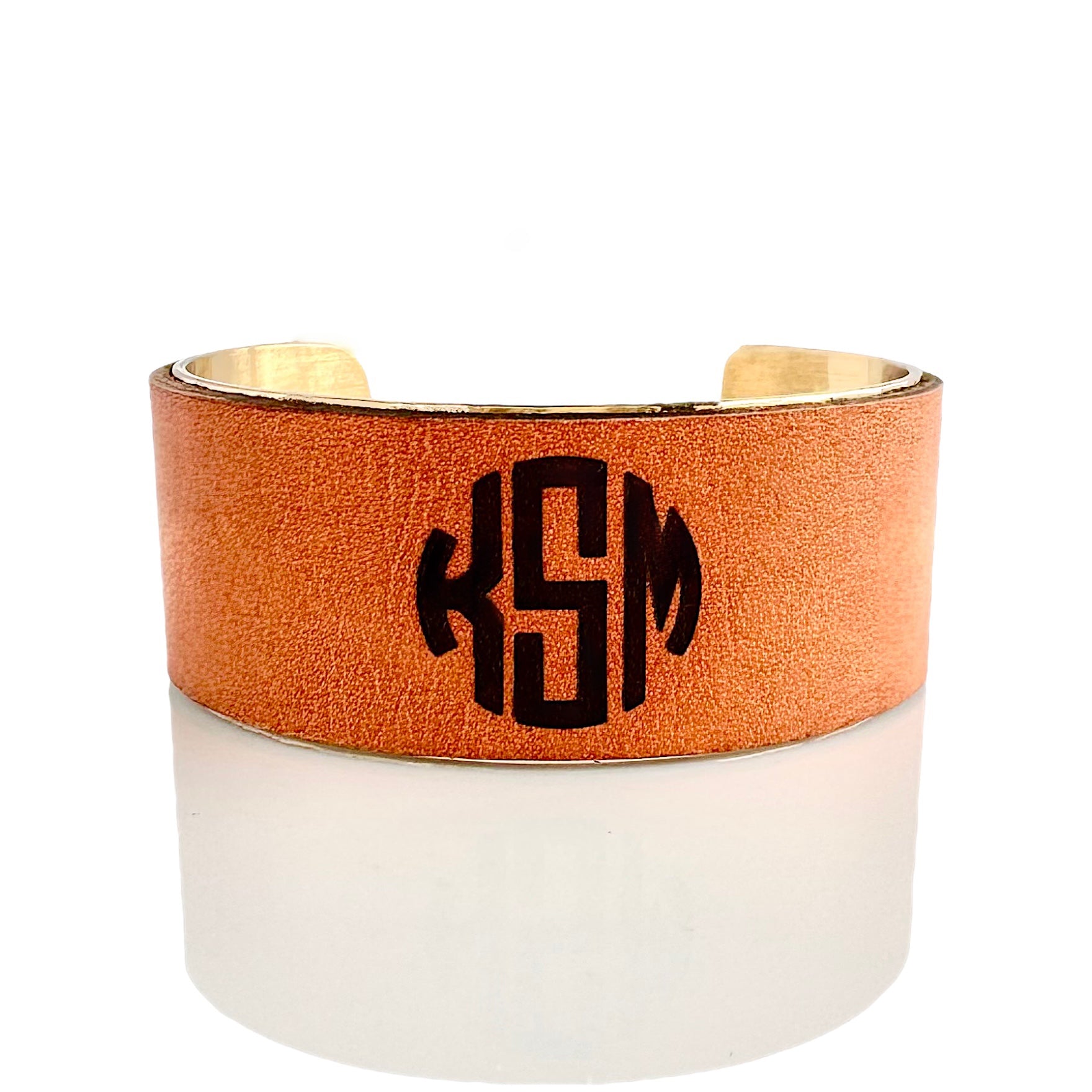 Manhattan Monogram 1.0 Cuff - Camel – Rustic Cuff