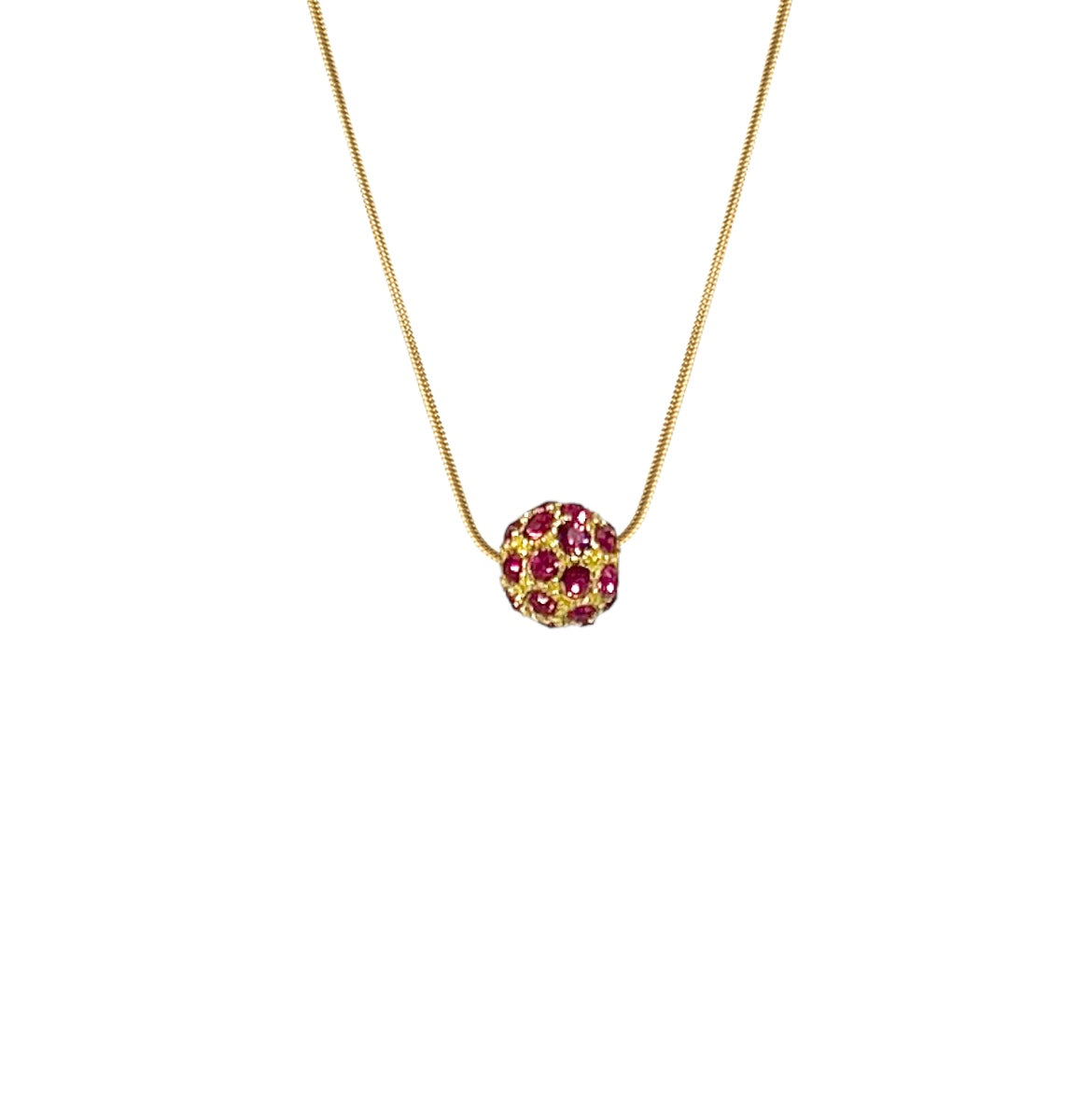 *Kenzie Necklace - Magenta with Gold – Rustic Cuff