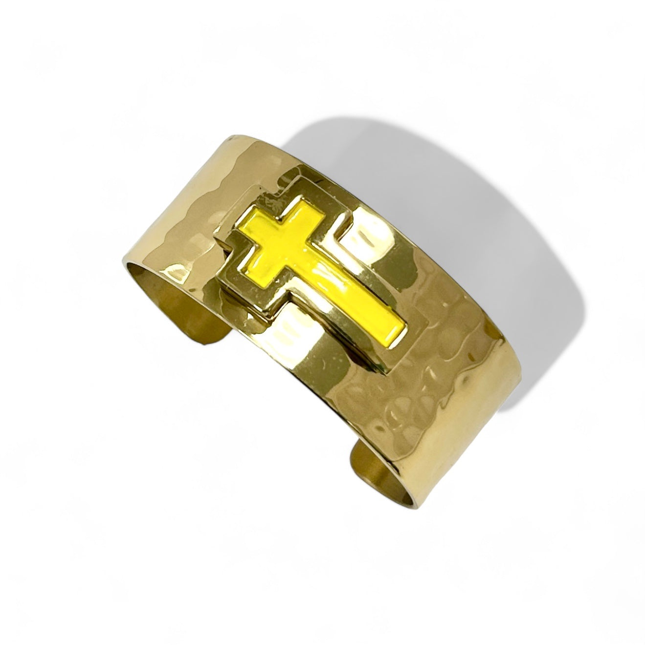 California Cross 1.0 Cuff Gold - Yellow – Rustic Cuff