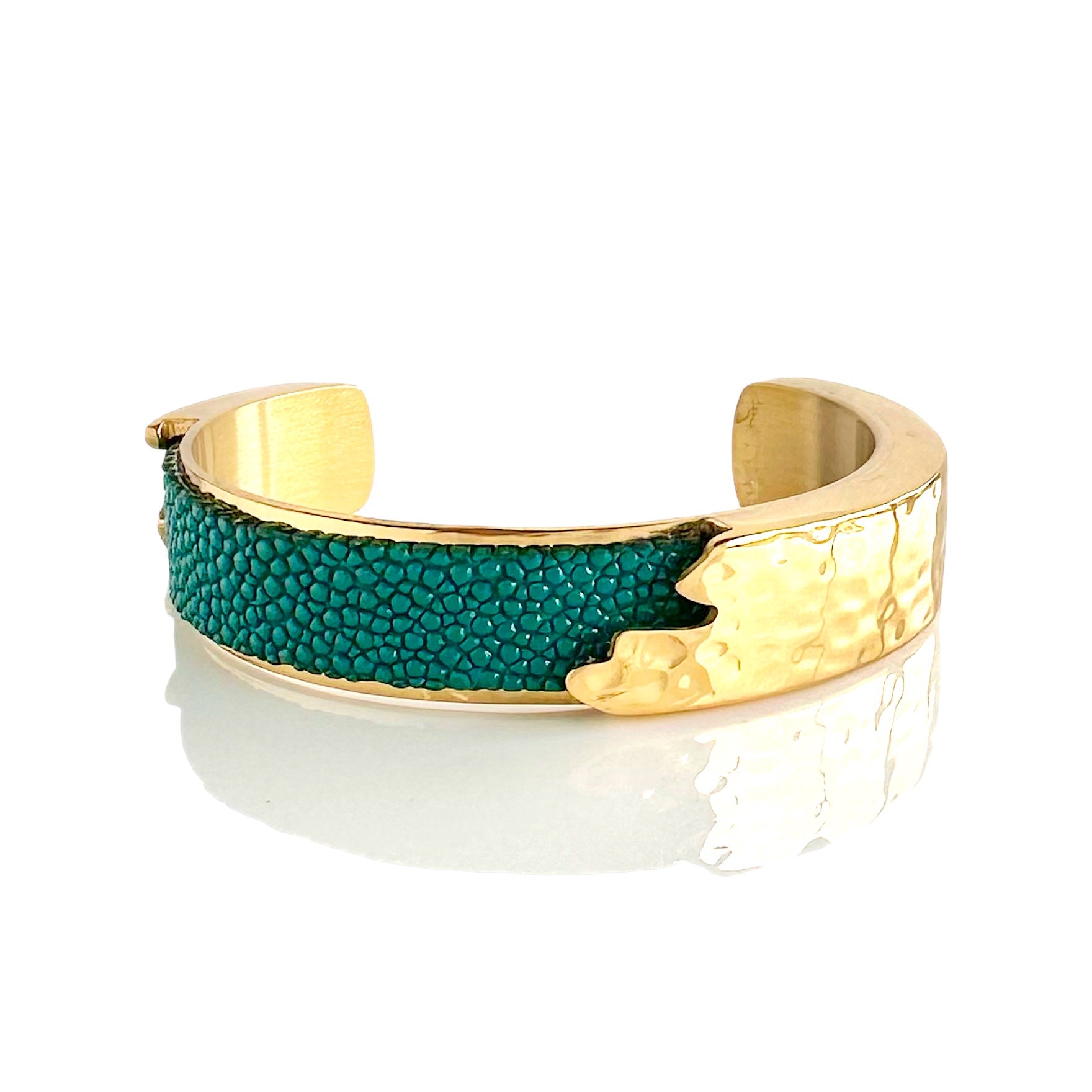 Dallas Stingray .5 Gold - Teal – Rustic Cuff