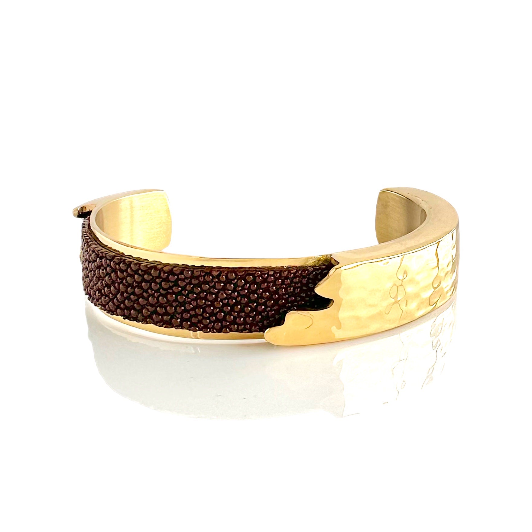 Dallas Stingray .5 Gold - Mocha – Rustic Cuff