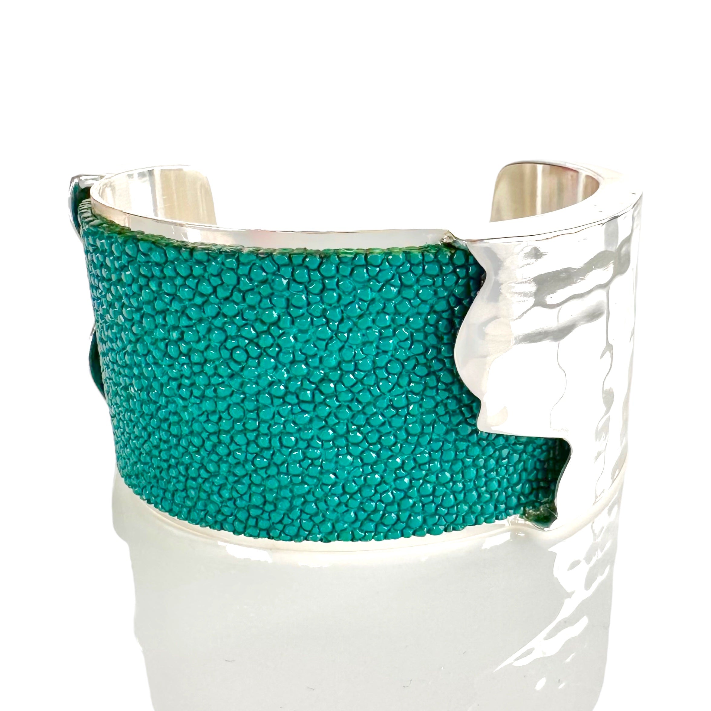 Dallas Stingray 1.5 Silver - Teal – Rustic Cuff