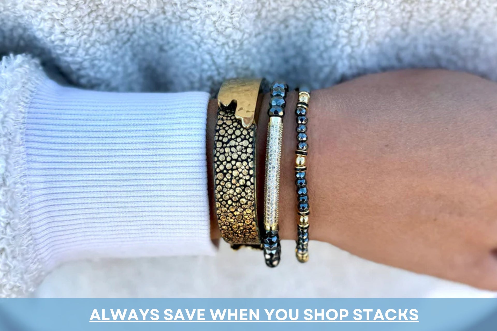 Rustic Cuff is bold stylish cuffs with color, metallic & exotic skins